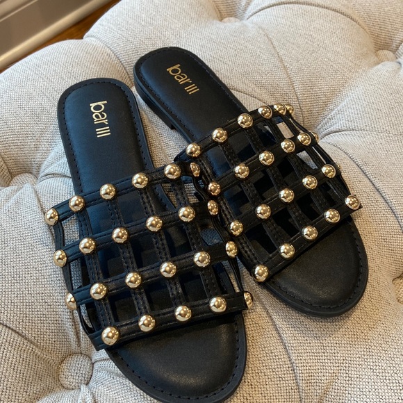 Bar III | Shoes | Bar Iii Black Sandals | Poshmark